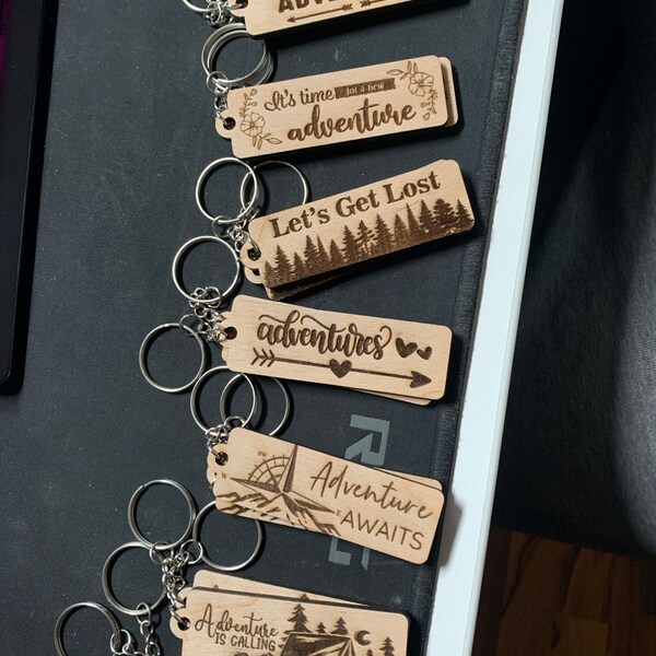Adventures Keychain SVG, Glowforge Files Keychain, Laser Cut Files ...