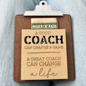 Coach Clipboard Card Holder, Coach Gift Card, Coach Appreciation Gift ...