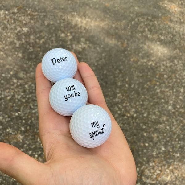 Personalized Golf Ball With Your Text or Image - Golf Ball Gift - Great ...