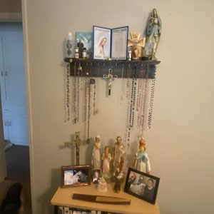 Rosary Shelf / Holy Cards / Icons / Statues - Etsy