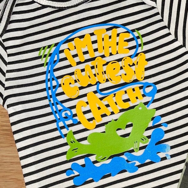 I'm the Cutest Catch Svg Baby Shirt Idea Design Kids Shirt Print Iron ...