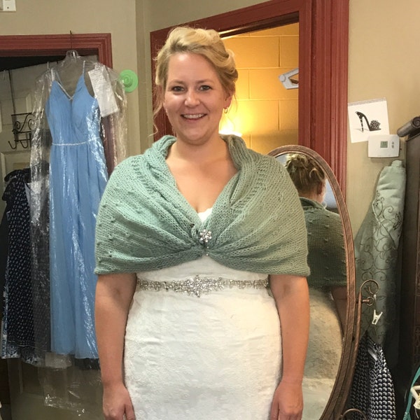 Beige Mohair Bridal Shawl: Knit Wedding Bolero - Etsy