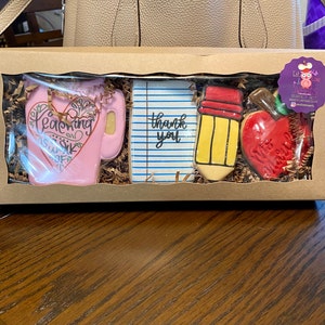 Teacher Appreciation Cookie Set Teacher Appreciation Gift Set Teacher ...