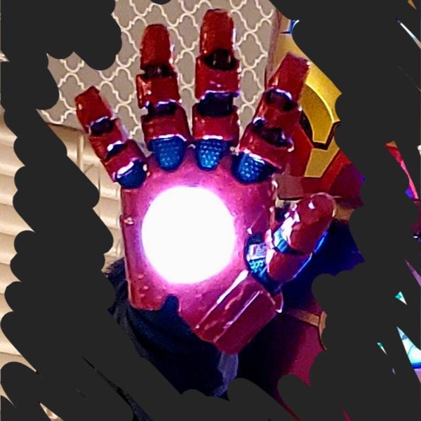 Iron Man Hands PDF Template - Etsy