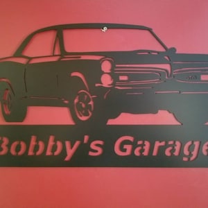 1966- 1967 Pontiac GTO, Goat, Personalized Sign, Man Cave Decor, Metal ...