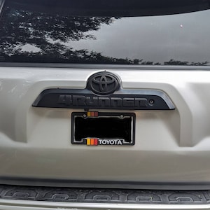 Vintage-toyota-retro-style-license-plate-frame-trd-offroad-tacoma-fj ...