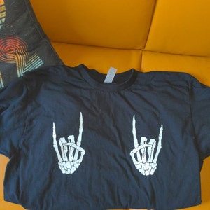 Acid Wash Skeleton Hand Shirt Peace Sign Hand Shirt Acid - Etsy