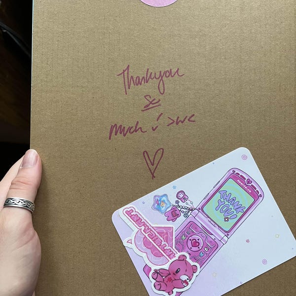 Y2k Flip Phone Holographic Vinyl Sticker, Decal for Laptops, Water ...