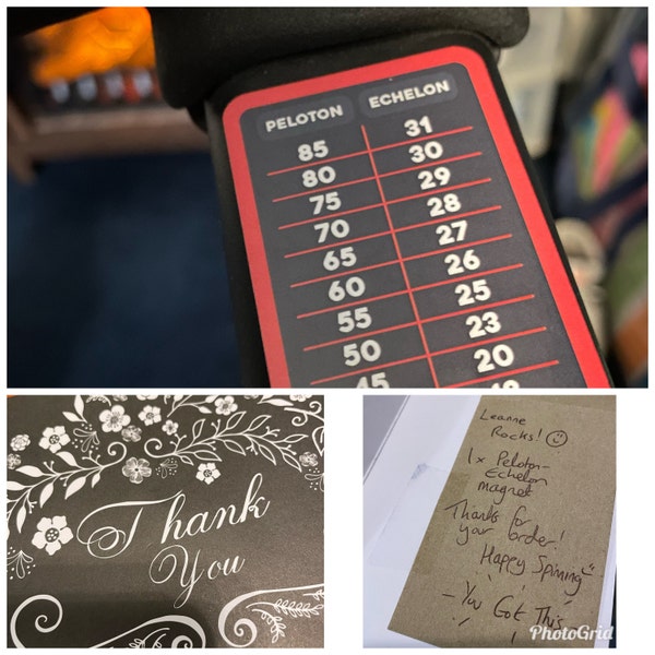 MAGNET Peloton Echelon Conversion Chart Stationary Bicycle Resistance ...