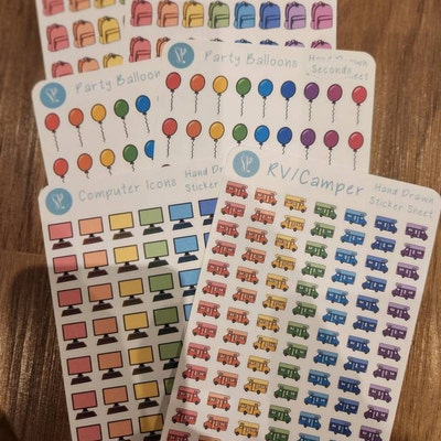 BASICS Calendar Pack Over 250 Small Functional Stickers for - Etsy Canada