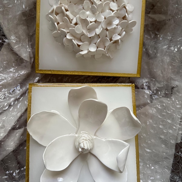 French Blue Bee Intaglio 6x6, Wall Art, Bee Decor, Plaster Intaglio - Etsy