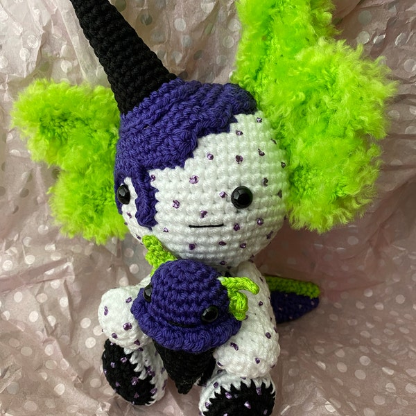 Ice Cream Candy Mint Chocolate Chip Crochet Axolotl Plush - Etsy