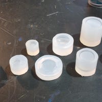 Silicone Mold Plugs 6 Sizes Round Tunnels Forms for Earrings Molds for ...