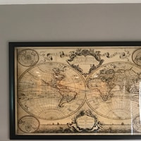 1720 Old World Map,world Map Wall Art, Historic Map Antique Style Map ...