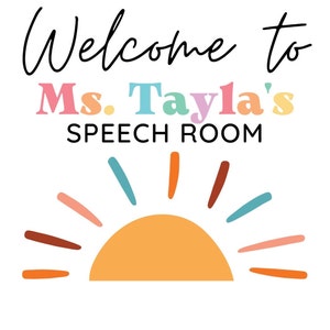 Bright Varsity Chenille Letter Speech Language Office/classroom Decor ...