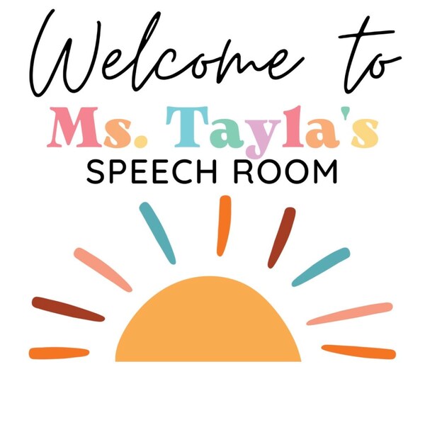 Boho Varsity Your Voice Matters Letters for Speech Therapy Bulletin ...