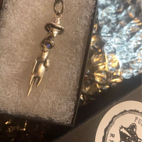 Wizard Weasel Necklace!! Adopt a Ferret Pendant in Sterling Silver ...