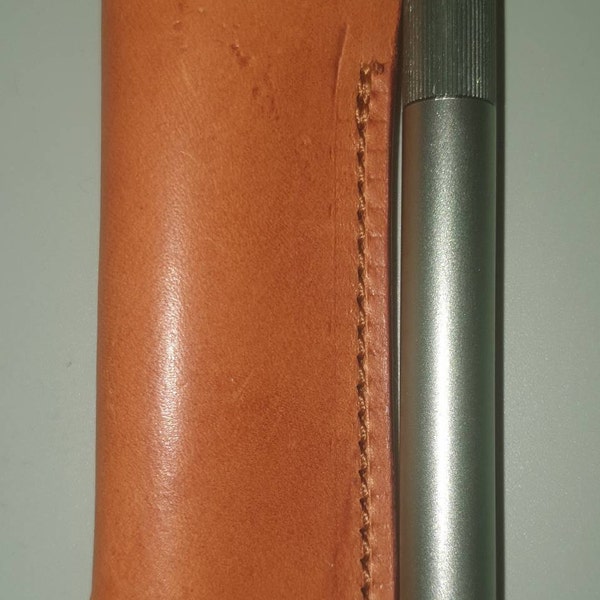 Personalised Italian Leather Single Pen Case Sheath in a Choice of ...