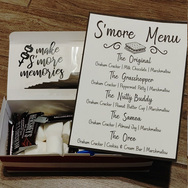 Smore Menu - Etsy