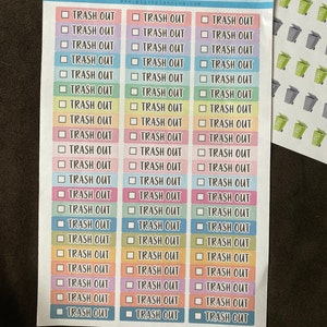 IEP Mini Label Tracker Planner Stickers Removable Stickers - Etsy