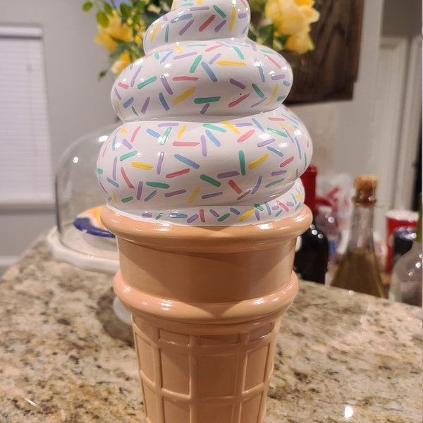 Swirled Summertime Vanilla Sprinkle Fun Ice Cream Bank - Etsy