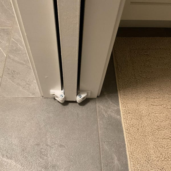 The Adjustable Pocket Door Guide (white) - Etsy