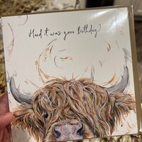 Udderly Gorgeous Cow Greeting Card - Etsy UK
