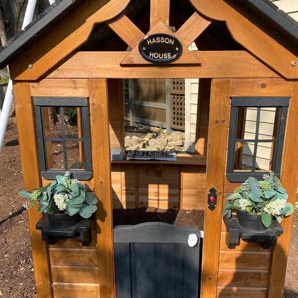 Personalised Size 2 Name Plaque, Any Message, Any Name, Playhouse, Home ...