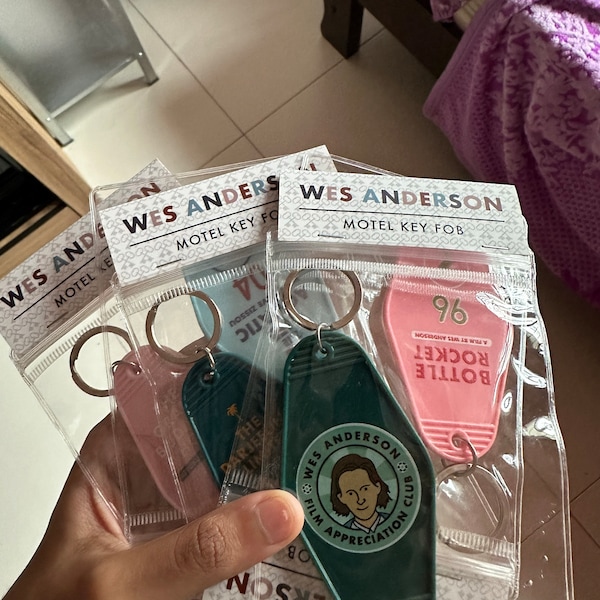 Wes Anderson Movie Inspired Retro Motel Key Fob - Etsy
