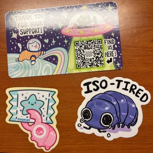 Iso-tired Isopod Bug Nature Glossy Waterproof Sticker Laptop Water ...