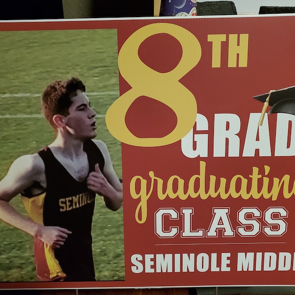 5th Grade Graduation Yard Sign, Next Stop Middle School Grad Sign ...