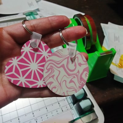 Heart Keychain Template, Sublimation Template, SVG, DXF, Canva, Ms Word ...