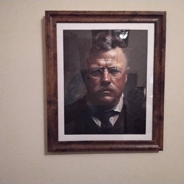Theodore Roosevelt Oil Painting Art Print Portrait POSTER | History ...