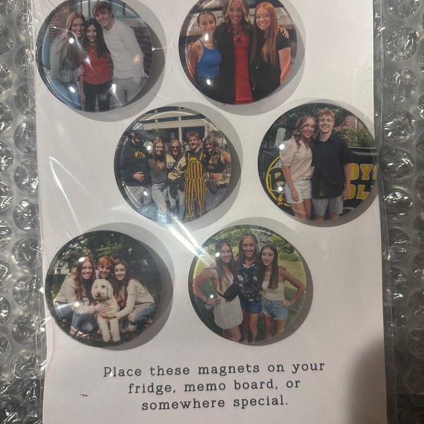 Custom Glass Photo Magnets | Fridge Magnets Personalized Refrigerator ...