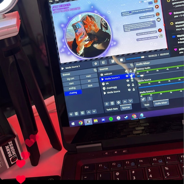 Messenger Chat Widget | Twitch Avatars | HORIZONTAL Included | Twitch ...