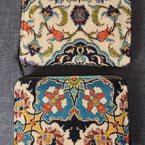 Small Wallet for Women, Handmade Bohemian Wallet, Small Mandala Pattern ...