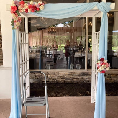 Danielle LIGHT BLUE Polyester Hi-multi Chiffon Fabric by the Yard 10075 ...