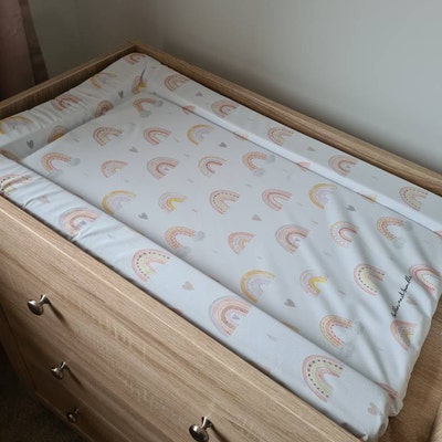 Rainbow Baby Changing Mat // Flat Changing Pad // Baby Girl Changing ...