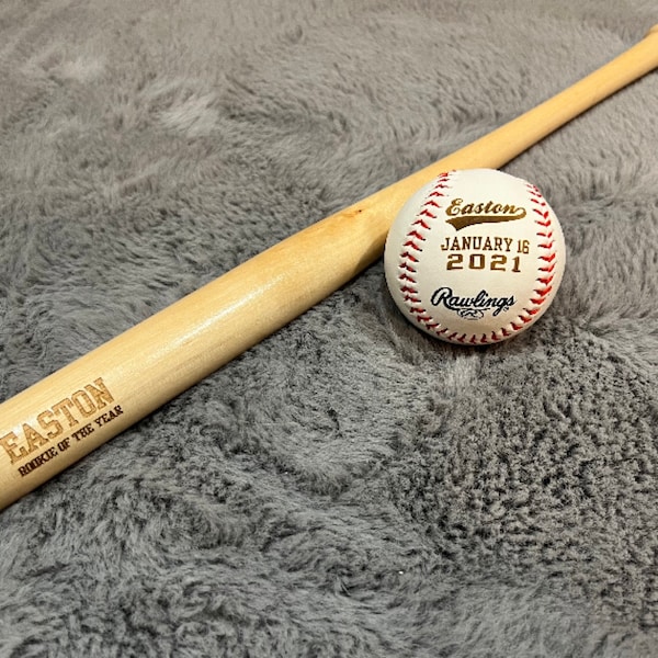 Personalized Mini Baseball Bat - 18" Length, Laser Engraved Miniature ...