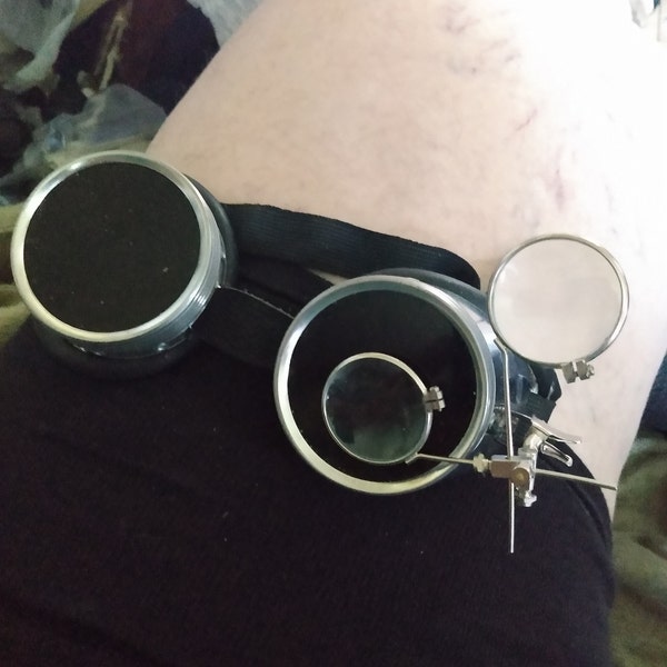 Steampunk Monocle Goggles Burning Man Sunglasses Steam Punk Costume ...