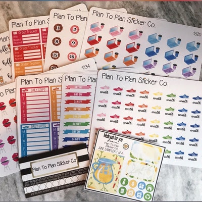 1379daily Steps Tracker Planner Stickers. - Etsy