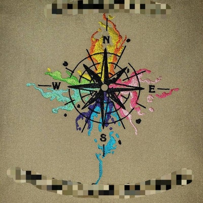 Compass Rose Embroidery Design,compass Rose Embroidery File,compass ...