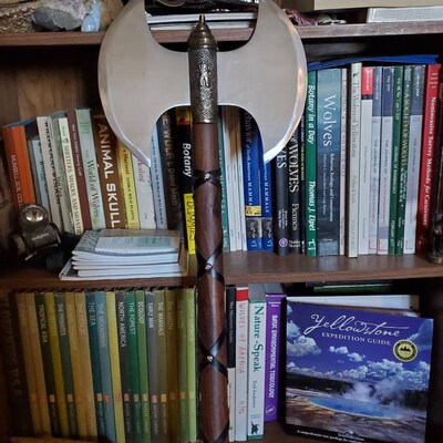 Best Man Gift,large Breaded Steel Blade / Wooden Handle Medieval Viking ...