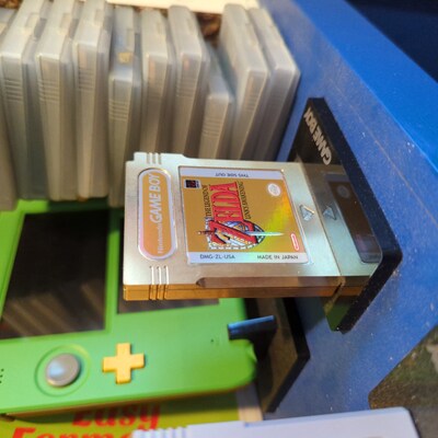 Holographic Boxy Pixel Cartridge Logo Label - Etsy