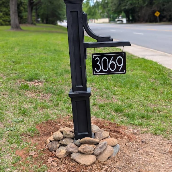 Rustic Address Sign, House Numbers, Mail Box Plaque , Shabby Farmhouse ...