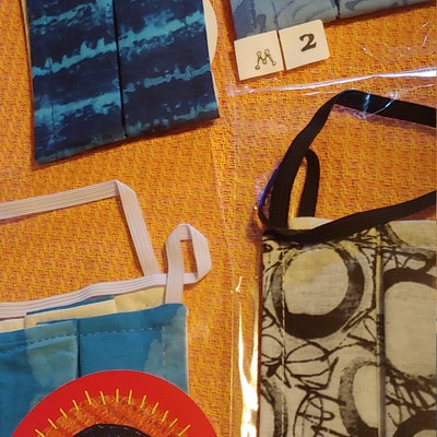 Drunk Circle TEXTILE Collage ART PERIWINKLE Giclee Print on - Etsy