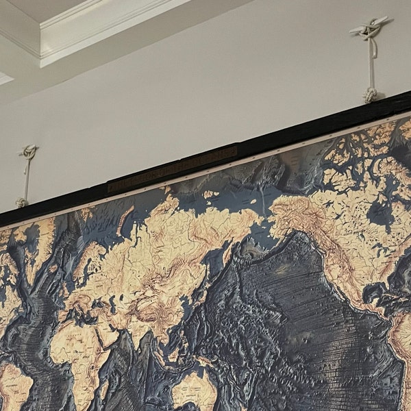 Super Size Pull Down World Map 90''x55'', Zmaps, Aristocratmaps, Modern ...