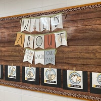 BOHO VIBES Bulletin Board Banners | Neutral Classroom Bunting ...