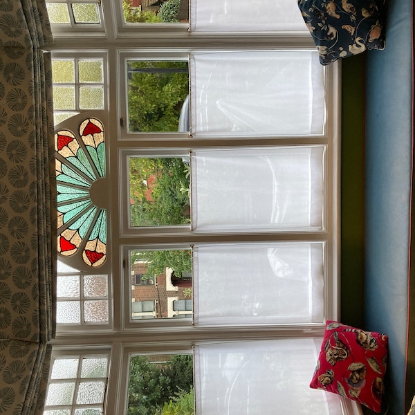 Cotton Muslin Blind, Flat Curtain, Egyptian Cotton, Max Length 120cm - Etsy