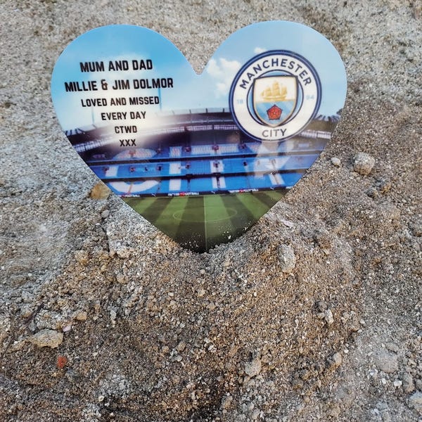 Personalised Grave Ornament Marker Remembrance Liverpool Football Theme ...